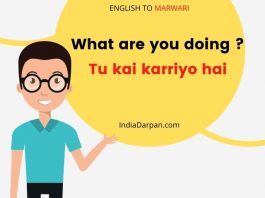 Learn Marwari Language - Most Common Sentences