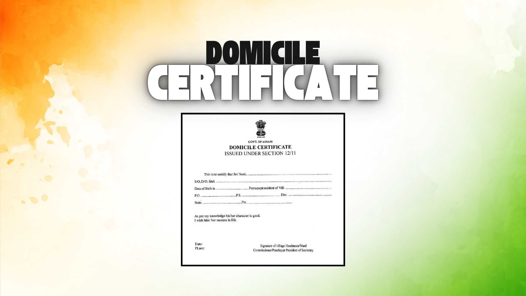How to Apply for Domicile Certificate Online & Offline